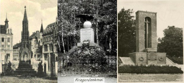 PRZEDWOJENNE POMNIKI BRANIEWA - Braniewo